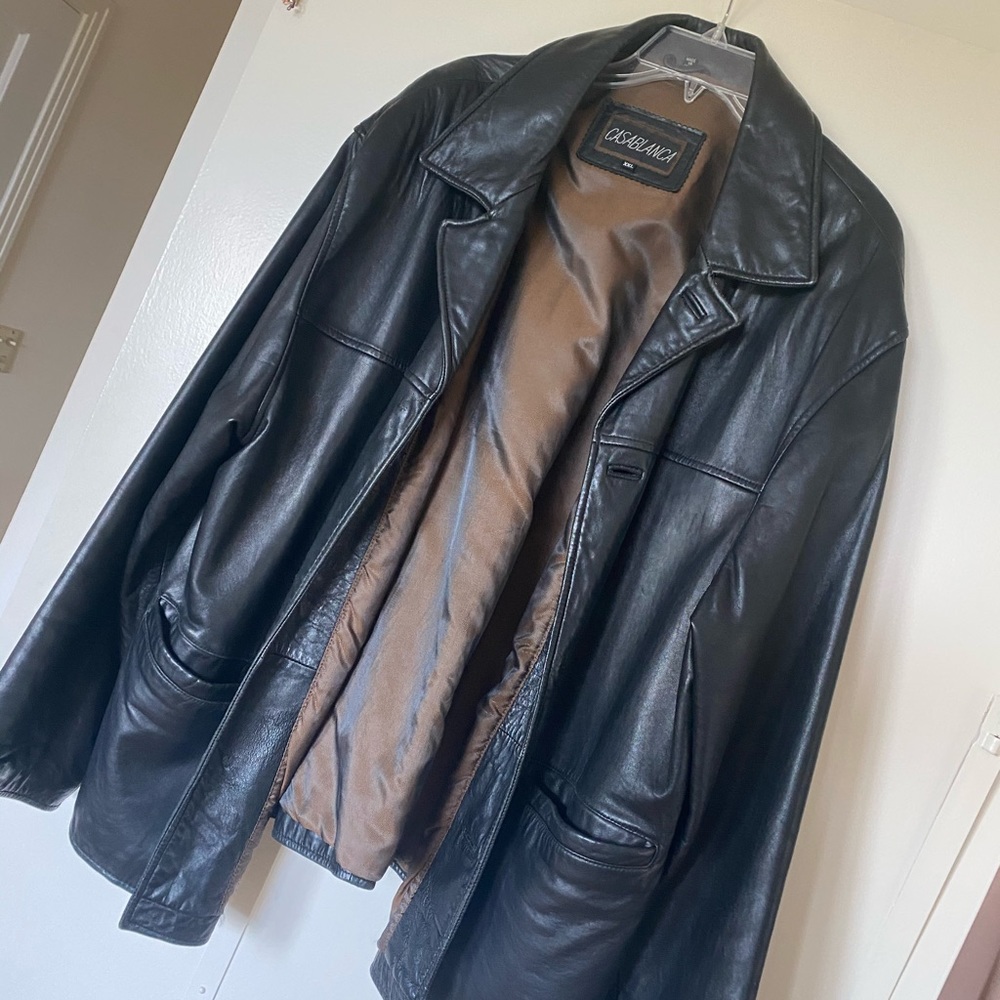 Casablanca Men's Leather Jacket - Gem